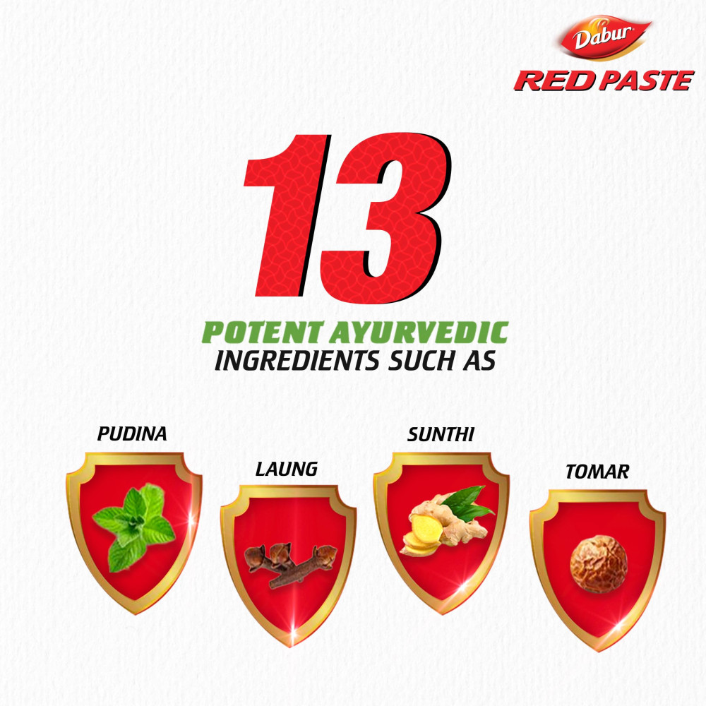 Dabur Red Toothpaste - Fluoride-Free Ayurvedic Oral Care | Bazaar5 Germany