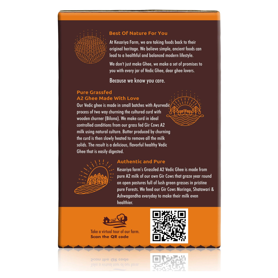 Vedic Ghee Premium A2 Gir Cow Cultured Desi Ghee from Kesariya Farm ...