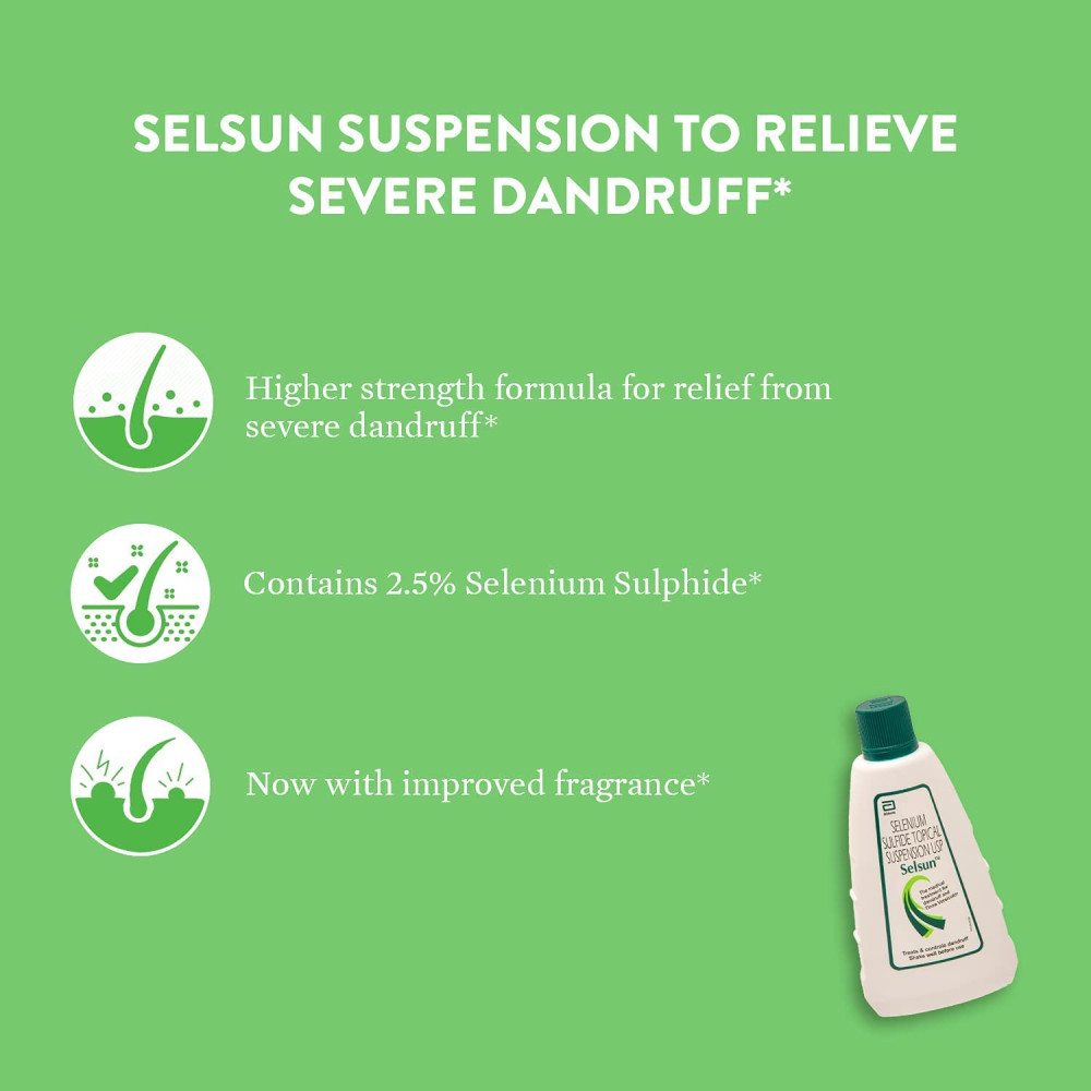 Abbott Selsun Daily Anti-Dandruff Shampoo and Selsun Suspension - Pack ...