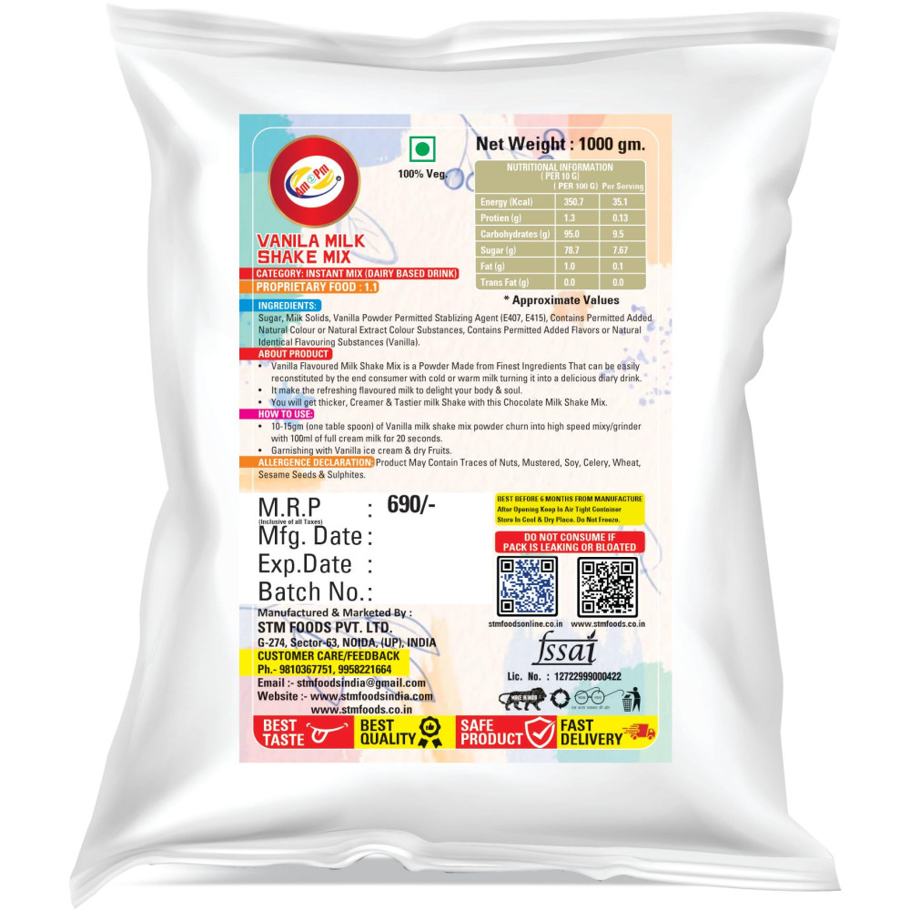 Am 2 Pm - Premium Silky Smoothy Milk Shake Mix, Flavoured Milk shake ...