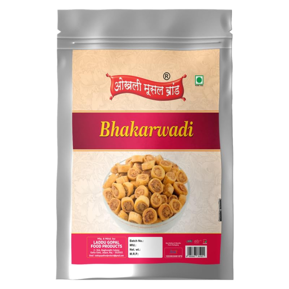 OKHLI MUSAL Marathi Namkeen Bhakarwadi Snack - Bazaar5 Germany